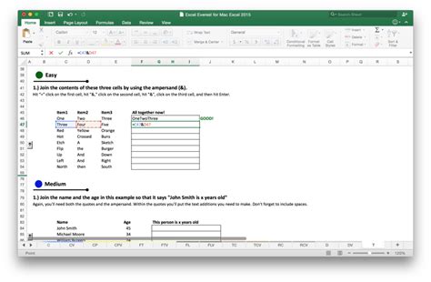 excel tutorial