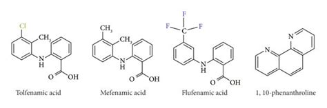Structure Of Active Anticancer Fenamic Acid Derivatives And