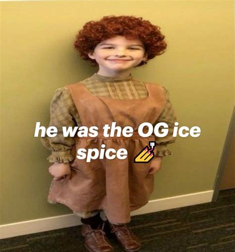 He Was The Og Ice Spice 💅 Young Sheldon Ice Spice Cursed Young