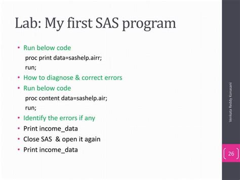 Sas Basics Step By Step Learning Pptx
