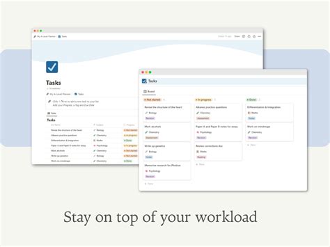 University Babe Notion Template Academic Planner Uni Organiser Productivity Tool Digital