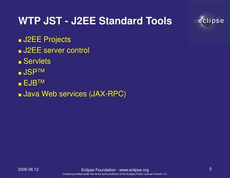 ppt eclipse wtp web service tools powerpoint presentation free