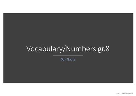 Numbers And Math Operations Random English Esl Powerpoints