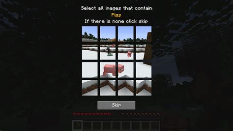 Simple Captcha Minecraft Mod