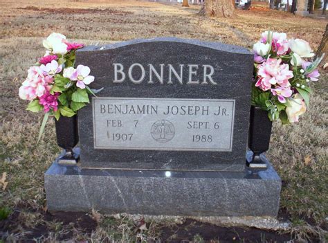 Benjamin Joseph Bonner Jr 1907 1988 Find A Grave Memorial