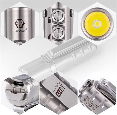 Rovyvon Aurora A24 G2 Titanium Led Flashlight User Manual