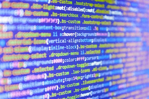 Digital Binary Data On Computer Screen Stock Image Image Of Javascript Data