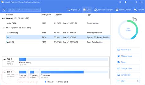 Giveaway Easeus Partition Master Professional Free Key