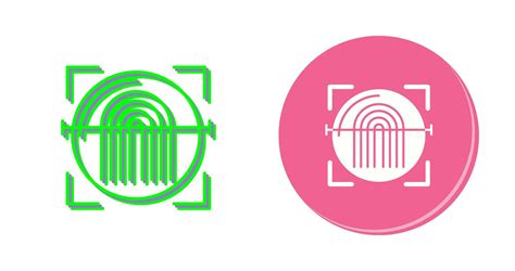 Fingerprint Scanner Vector Icon 33995684 Vector Art At Vecteezy