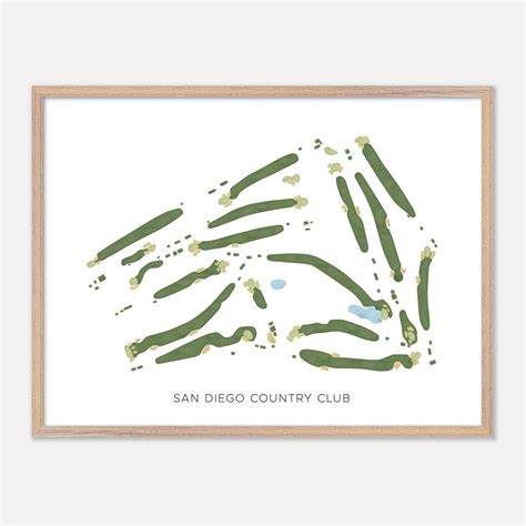 San Diego Country Club In Chula Vista California Modern Watercolor