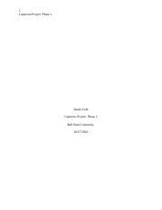 Capstone Project Phase Docx Capstone Project Phase Sarah Craft Capstone Project Phase