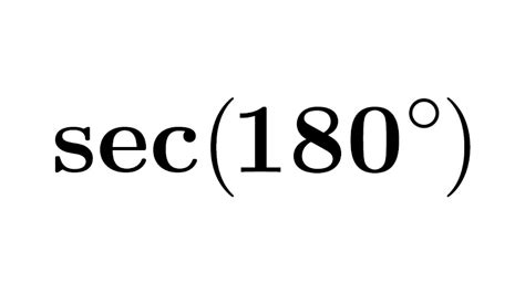 Sec180 Secpi Identity For Sec180 Value Of Secpi Youtube