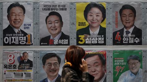 한국 20대 대선 실시여야 후보 초박빙 접전