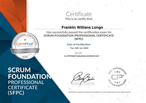 Certificado Scrum Pdf