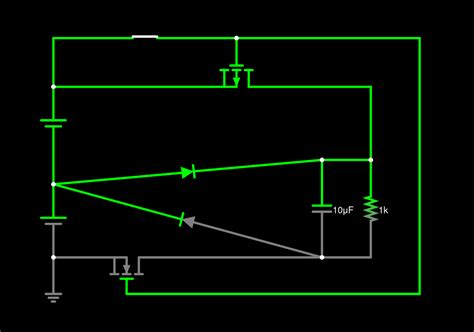 Switch Between Two Batteries In Series With Mosfets Electrical
