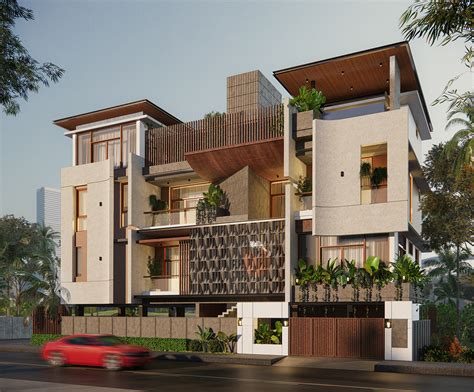 Residence Elevation Design Behance