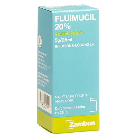 Fluimucil 20 Inf Lös 5 G 25ml Durchstf 25 Ml Sun Store Apotheke