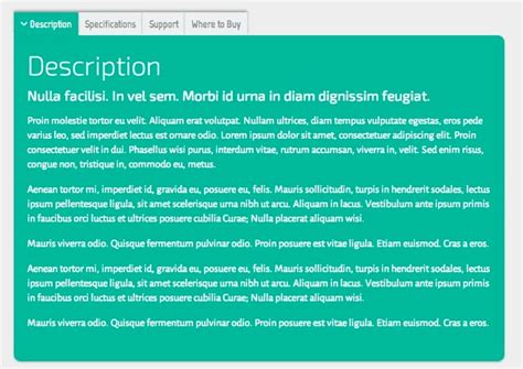 Pure Css3 Tabs By Luca8link Codecanyon