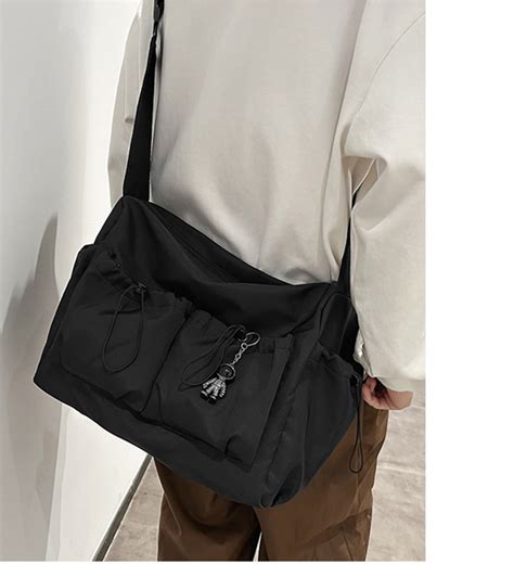 에이어패럴 당일발송남여공용 데일리 스트링 캔버스 크로스백 빅 버클 보부상 숄더 슬링 아이패드 가방 Gb029