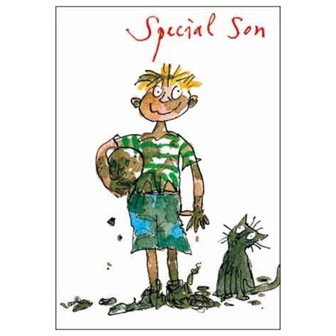 Special Son Quentin Blake Birthday Card Paper Tiger