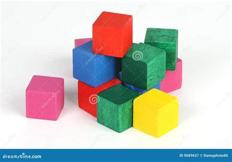 set of cubes stock image image of arrange play white 9689657