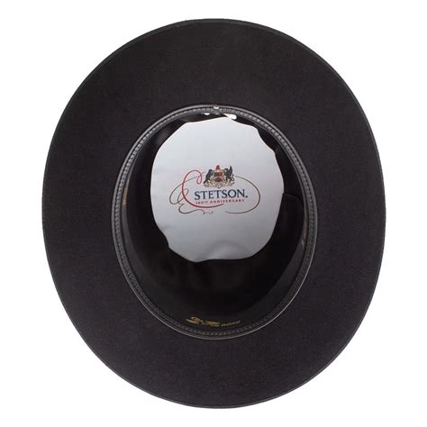 Stetson Hats 160th Anniversary 6x Black Open Road 2 3 4in Brim