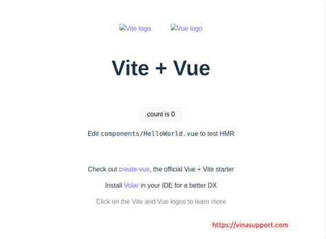 Hướng dẫn sử dụng Vue 3 với PHP thông qua Vite VinaSupport