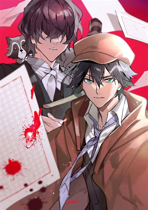 Edogawa Ranpo And Edgar Allan Poe Bungou Stray Dogs Drawn By Iyutani