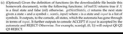 solved using common lisp see appendix write a program for