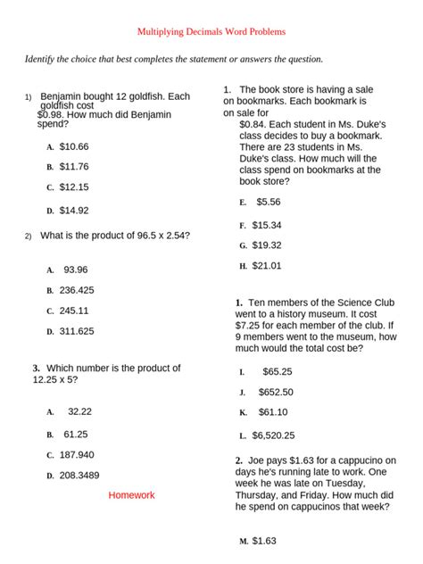 24amultiplyingwordproblemshw Pdf