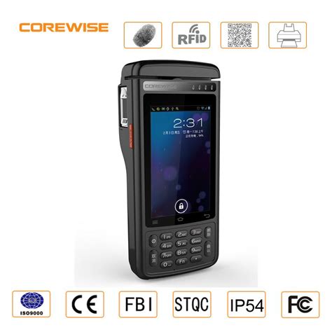 Handheld Android Touch Screen POS Terminal With WiFi Bluetooth GPRS RFID Fingerprint Reader