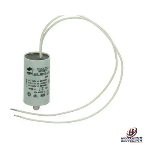 Capacitor De 18 Uf Mf Microfarad Para Motores Elétricos Com Cabos Isolados 150mm