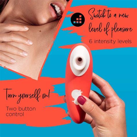 Romp Switch Silicone Pleasure Air Clitoral Vibrator Orange Kinkstore