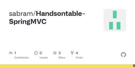 github sabram handsontable springmvc