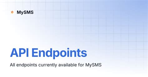 API Endpoints MySMS