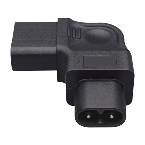 PDU Power Adapter Cord With C8 To C13 Connectors Figure 8 Male To Right Angle IEC Female Side