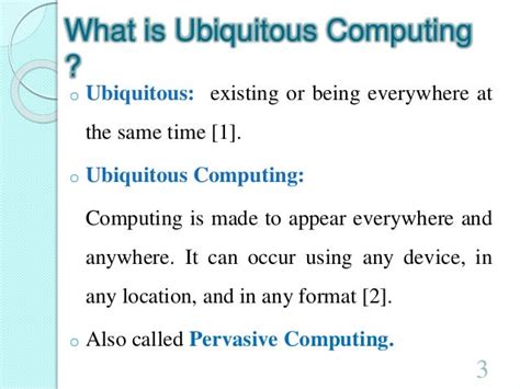 Ubiquitous Computing