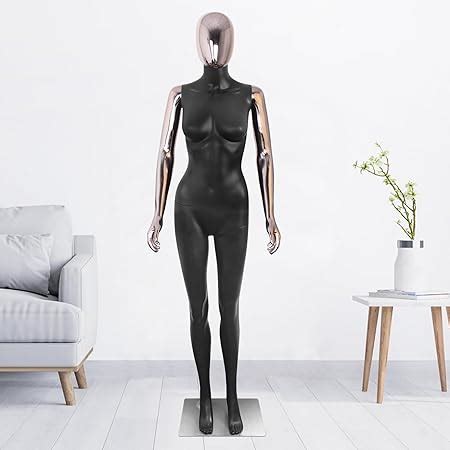 Yumhome Female Mannequin Full Body Black Dress Form Sewing