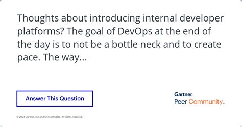 Thoughts About Introducing Internal Developer Platforms The Goal Of Devops At The End Of The