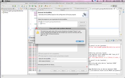 Android Generate Ant Buildfiles Error Stack Overflow