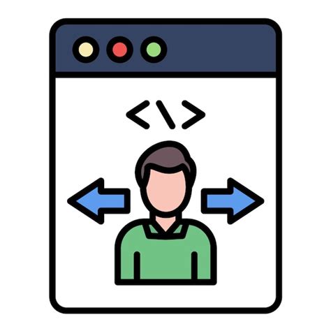 Premium Vector End User Flat Illustration