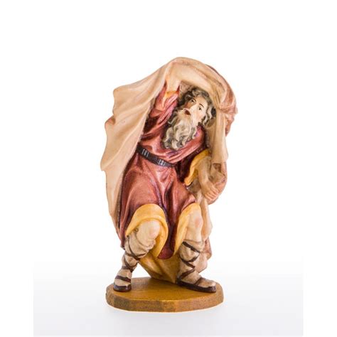 Pastore Con Anfora Presepio Lepi Vendita Scultura In Legno Colorato