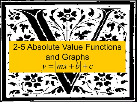 Gr 10 Absolute Value Functions And Graphs PPT Physics Science
