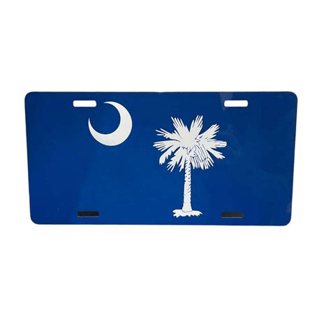 South Carolina Palm Tree License Plate Palmetto Moon