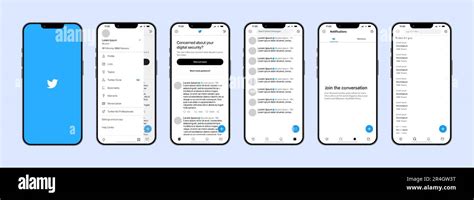 Twitter Mobile Interface Twitter Screen Social Media Social Network