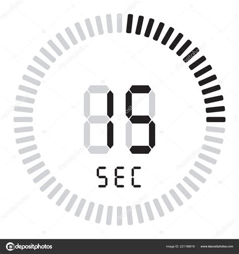 Digital Timer Seconds Electronic Stopwatch Gradient Dial Starting