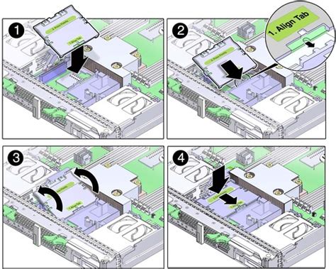 Install The Service Processor Card Netra Sparc T3 1b Server Module