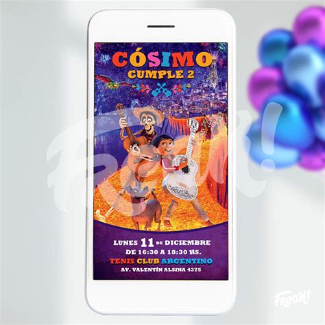 Coco Freak Invitaciones Digitales