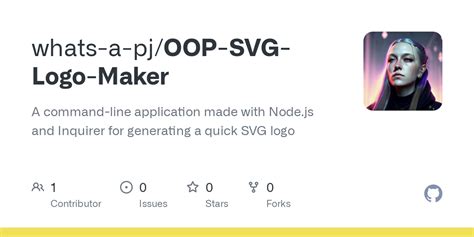 GitHub Whats A Pj OOP SVG Logo Maker