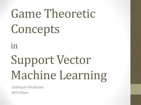 pdf game theoretic concepts in support vector machines dokumen tips